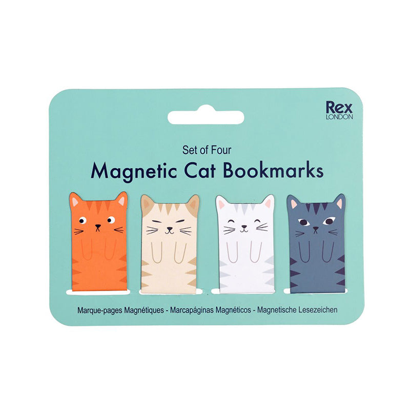 Magnetic Cat Bookmarks - Set of 4 – Songbird Collection