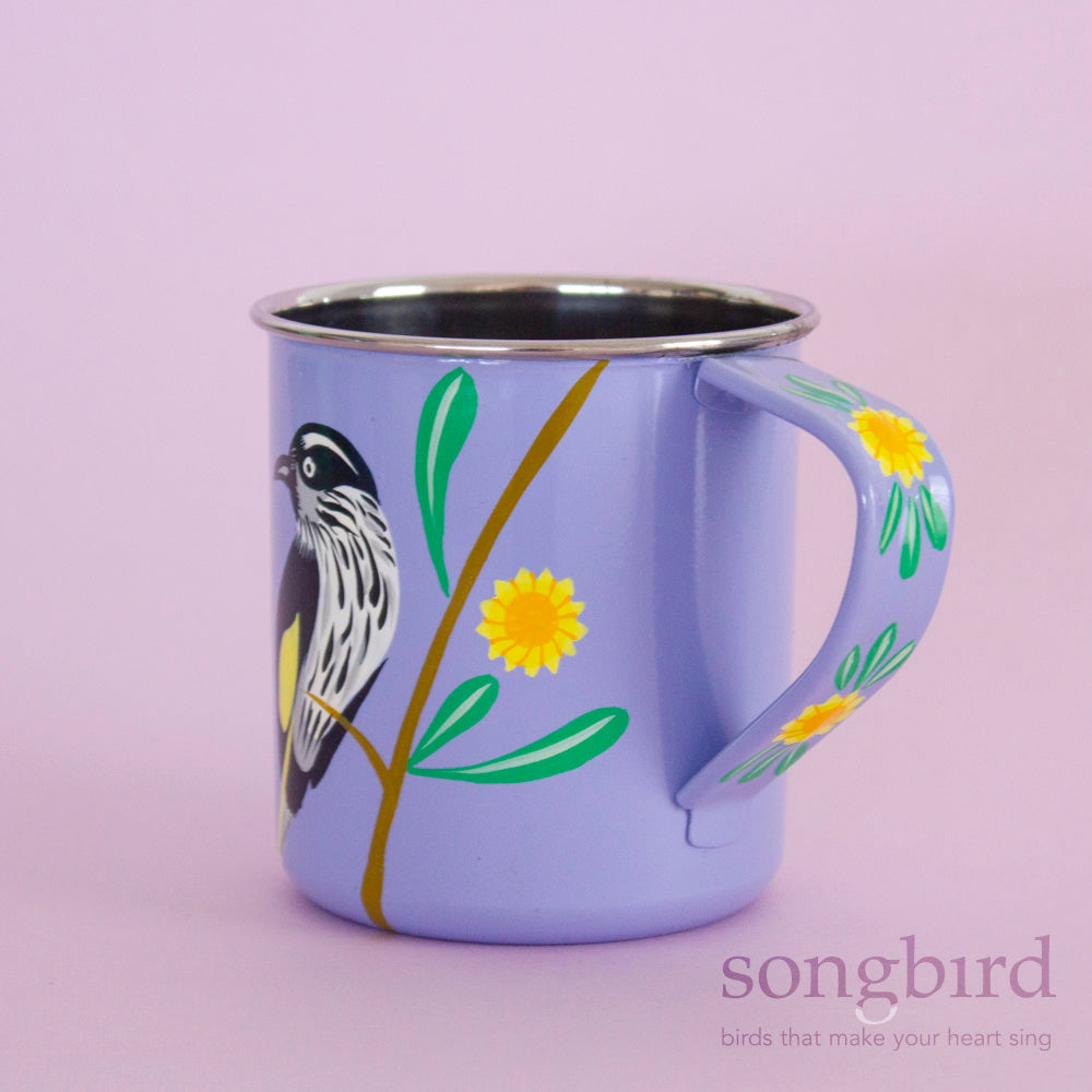 Honeyeater + Banksia Mug, by Songbird Collection, Designed in Tasmania